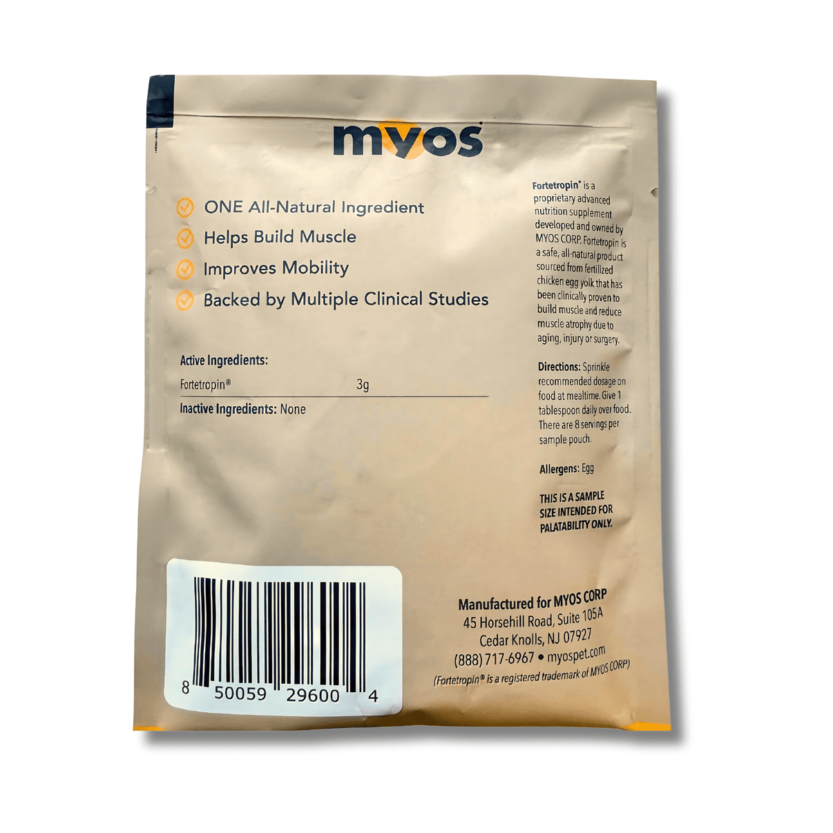 MYOS Canine Muscle Formula Samples – Myos Pet